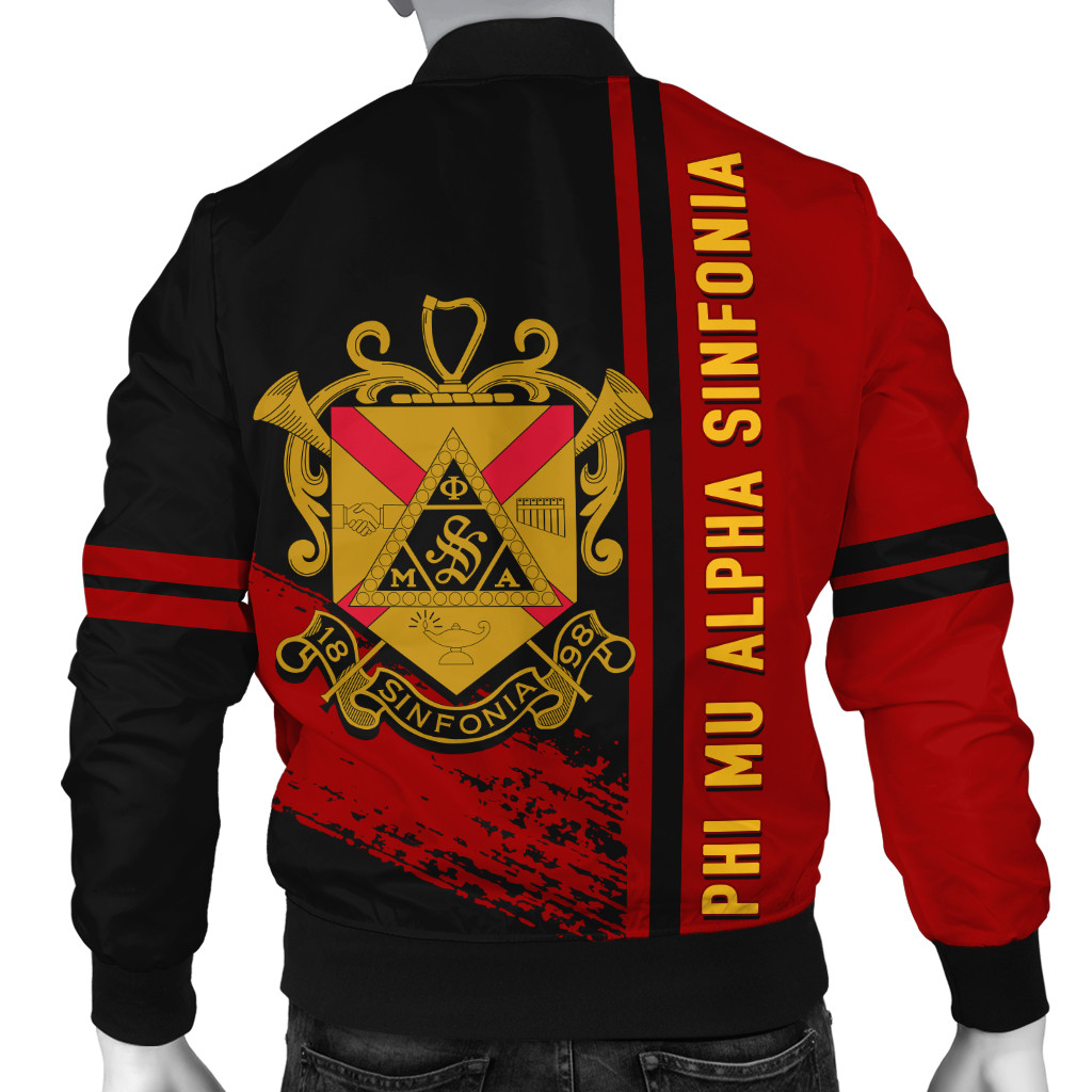 Phi Mu Alpha Sinfonia Bomber Jacket Quater Style