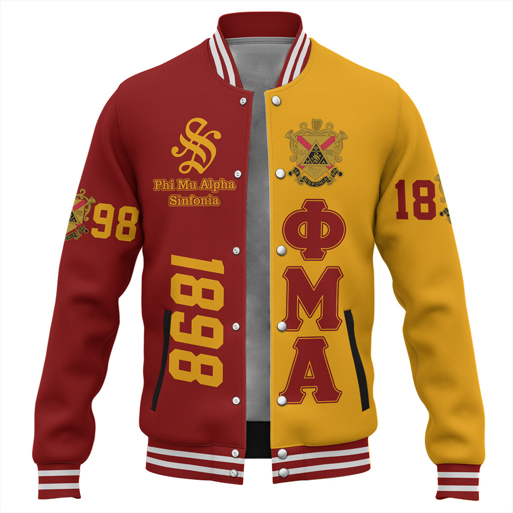 Phi Mu Alpha Sinfonia Baseball Jacket Sinfonia 1898