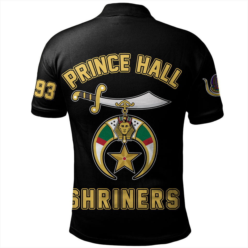 Prince Hall Shriners Polo Shirt Letter Simple Style