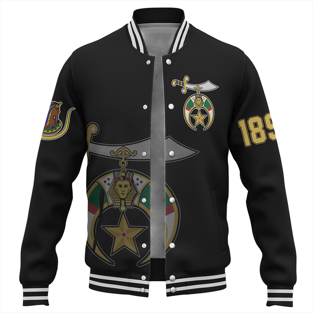 Prince Hall Shriners Baseball Jacket Letter Simple Style