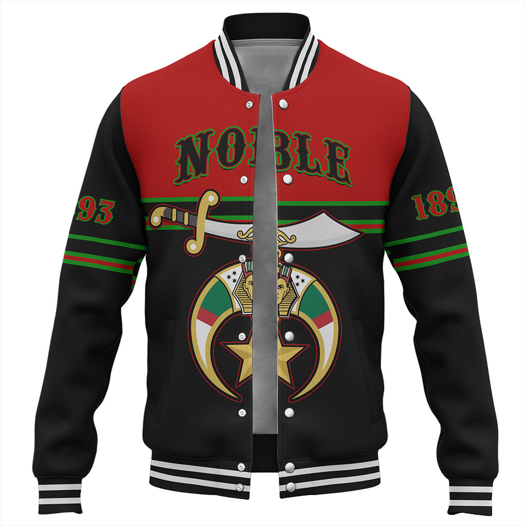 Prince Hall Shriners Baseball Jacket Nobles Mystic Shrine 1893 Design