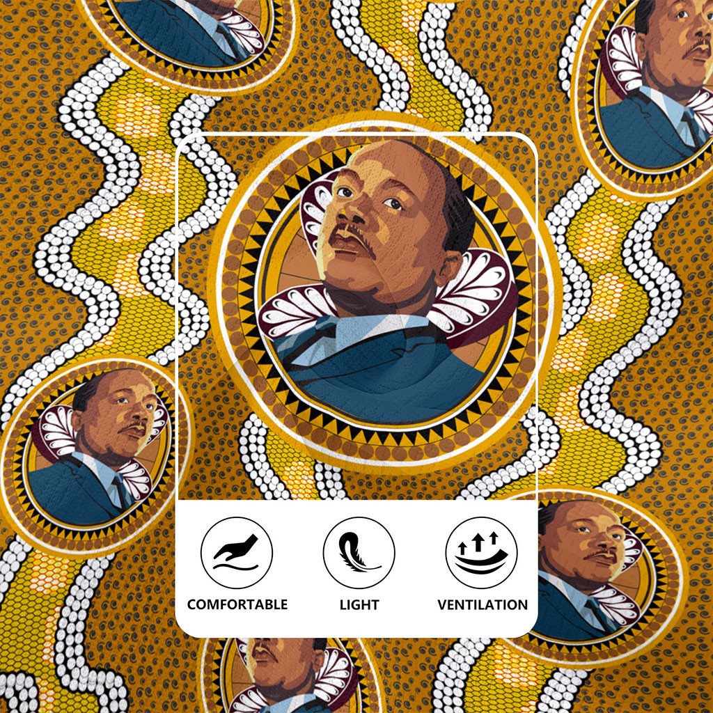 Black History Rugby Jersey Martin Luther King Jr Fabric