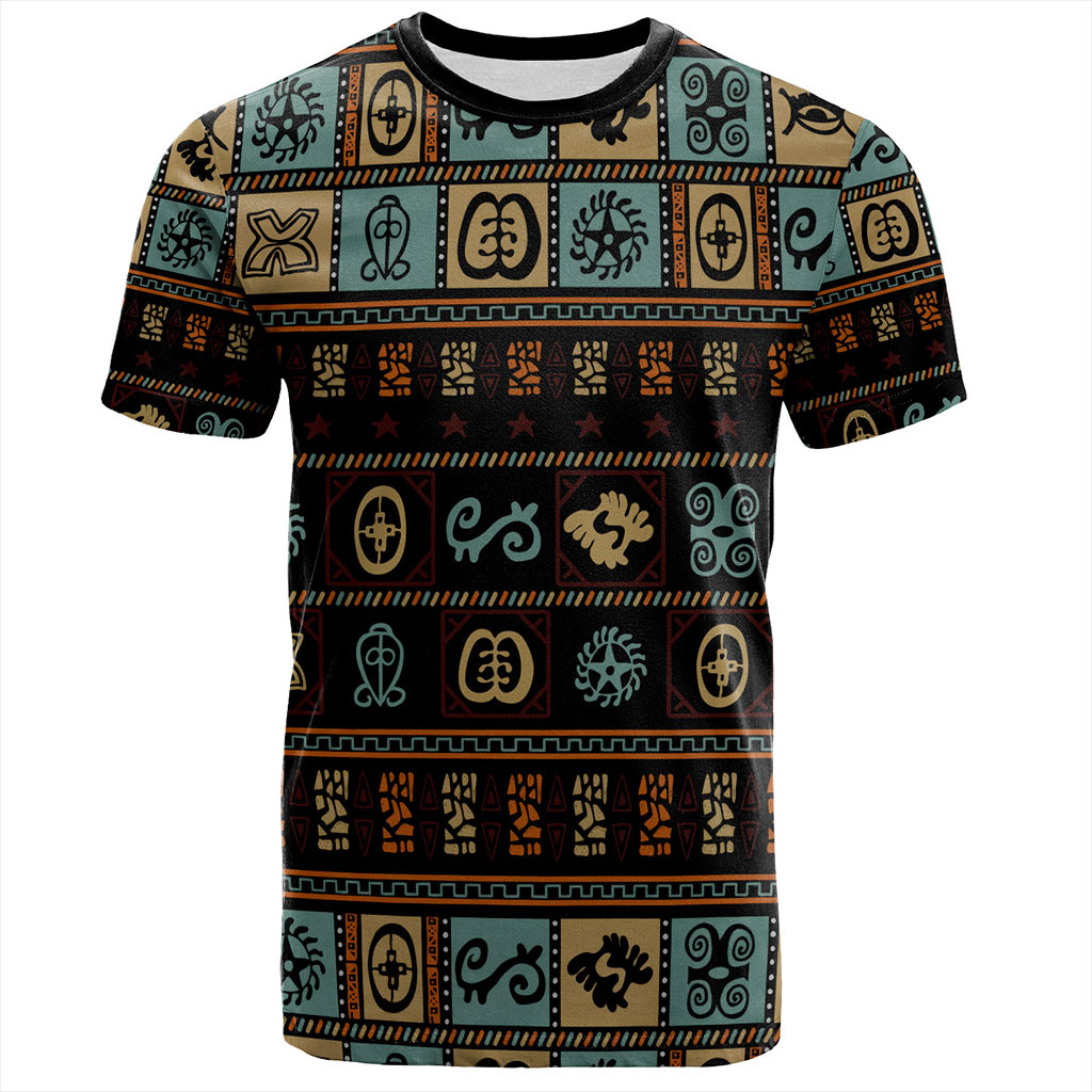Adinkra T-Shirt Vintage Adinkra Symbols