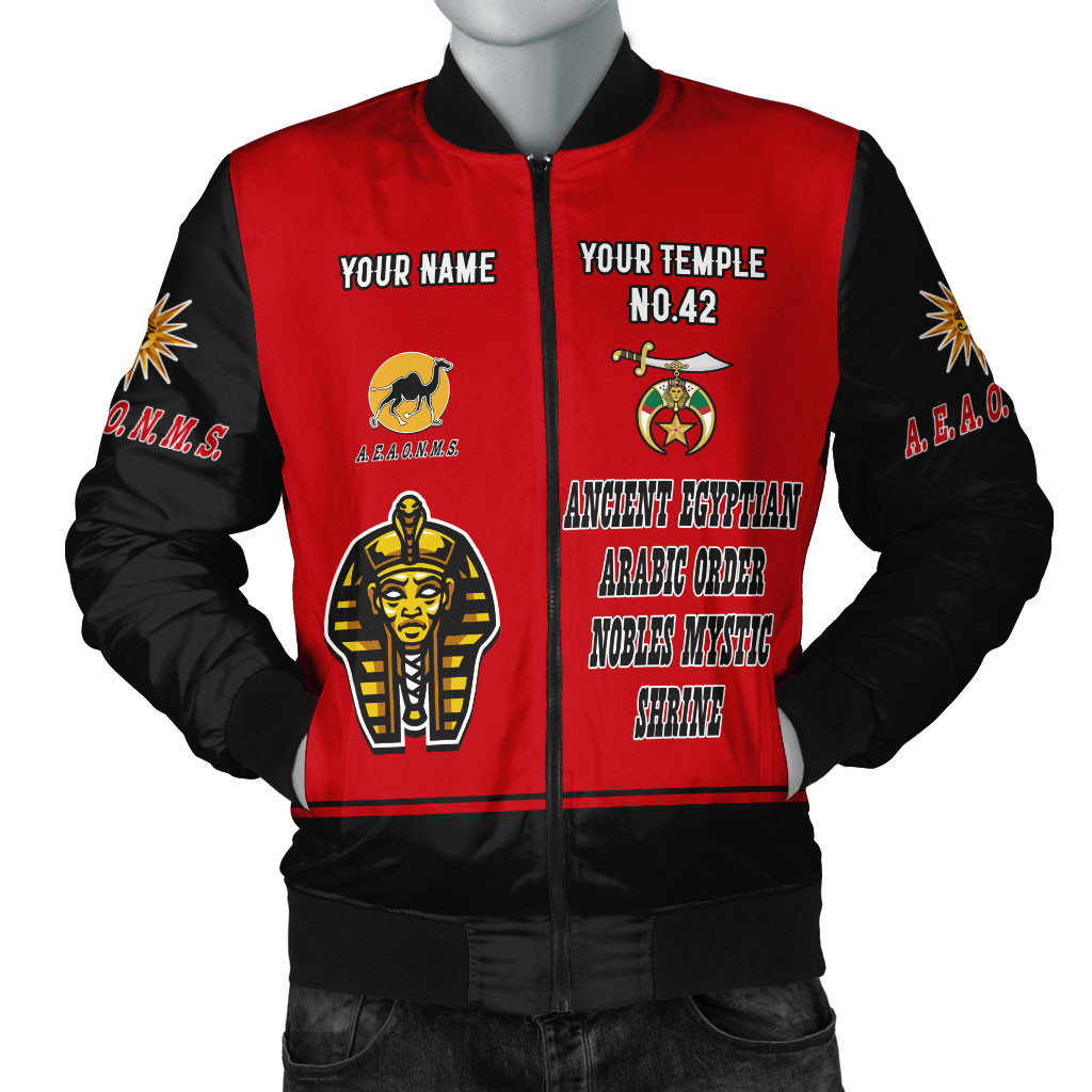 Prince Hall Shriners Bomber Jacket Custom Nobles Mystic Shrine Pharaoh