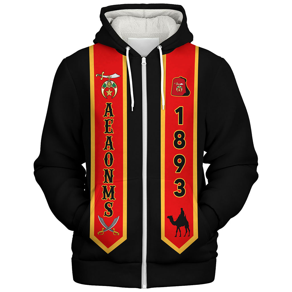 Prince Hall Shriners Sherpa Hoodie Noble A.E.A.O.N.M.S Graduation