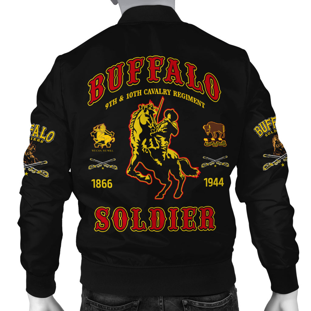 Buffalo Soldiers Bomber Jacket Custom Walking Style