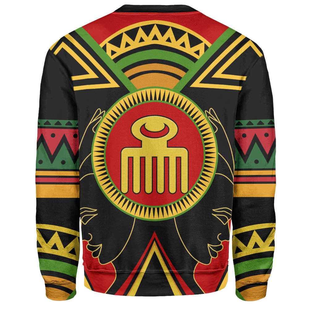 Duafe Sweatshirt Adinkra Symbols