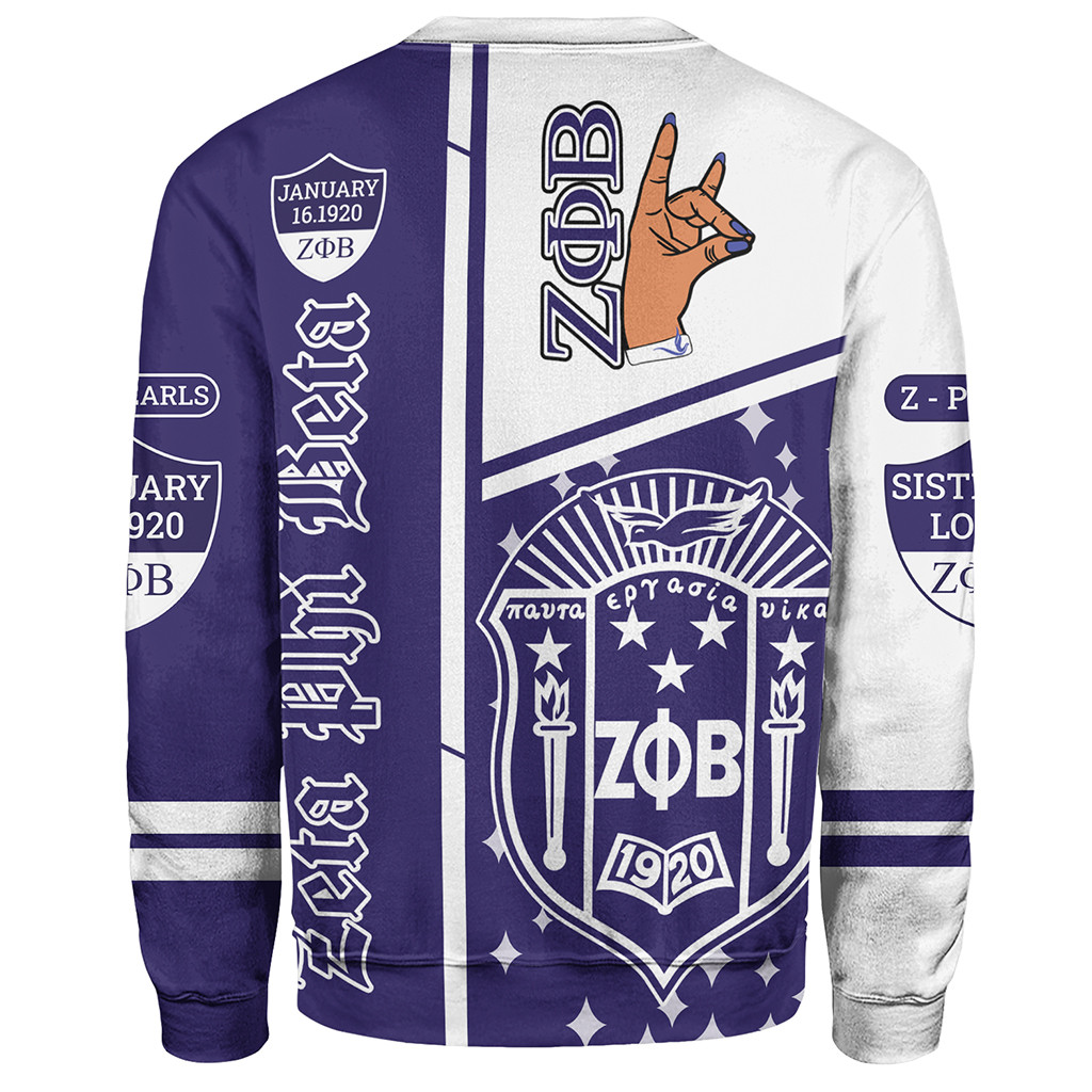 Zeta Phi Beta Sweatshirt Hand Sign