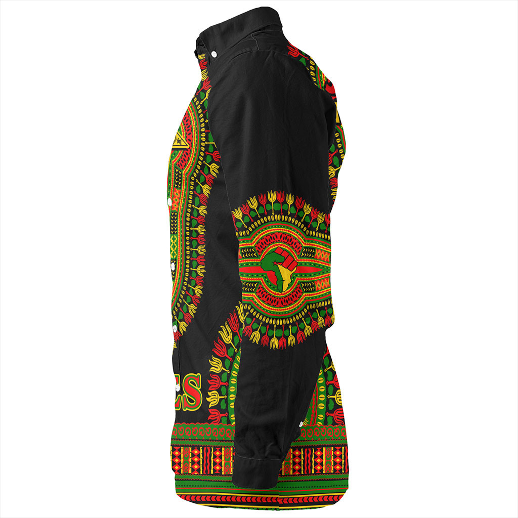 Order of the Eastern Star Long Sleeve Shirt Dashiki Juneteenth