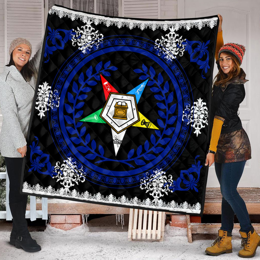 Order of the Eastern Star Premium Quilt Floral Circle
