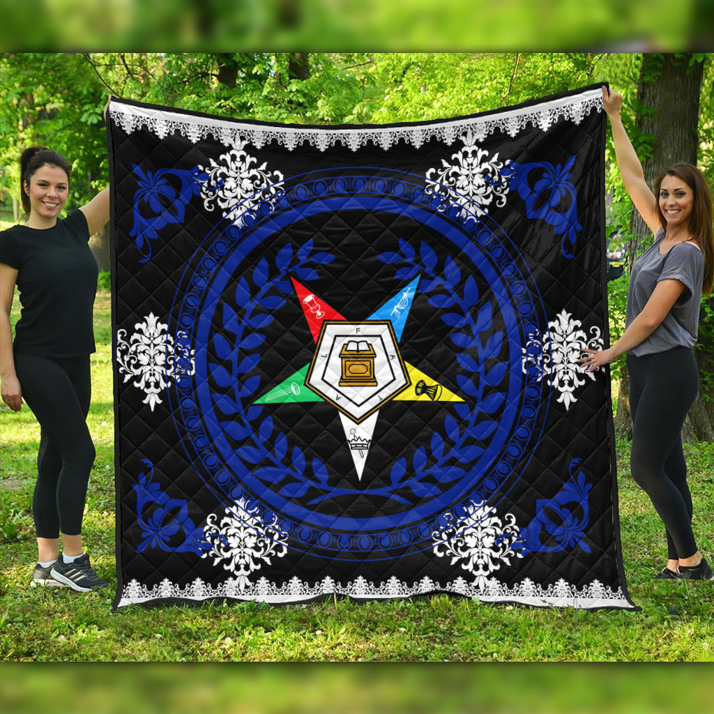 Order of the Eastern Star Premium Quilt Floral Circle