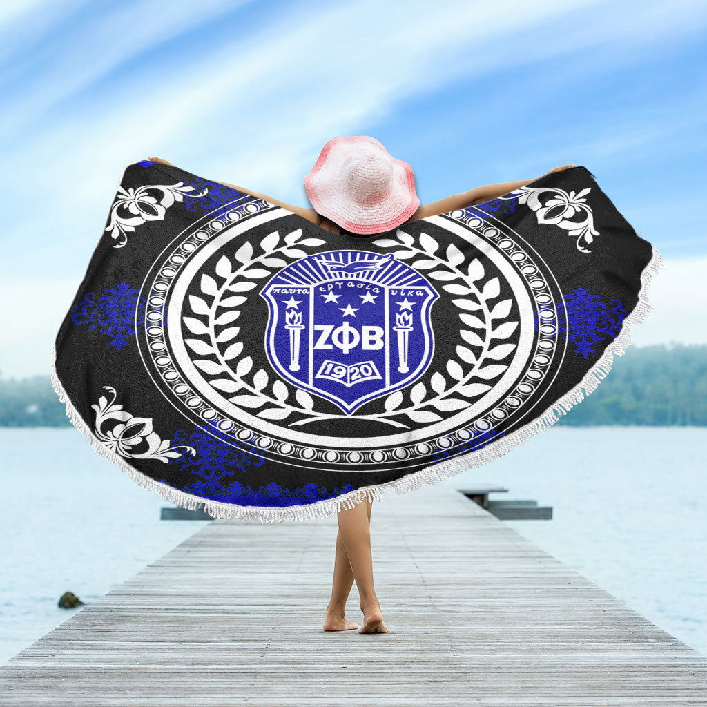 Zeta Phi Beta Beach Blanket Floral Circle