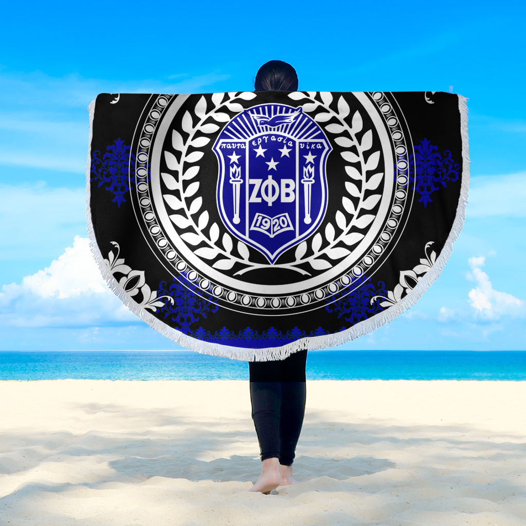 Zeta Phi Beta Beach Blanket Floral Circle