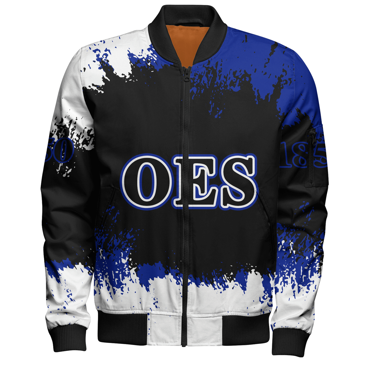 Order of the Eastern Star Zipper Bomber Jacket Face Style