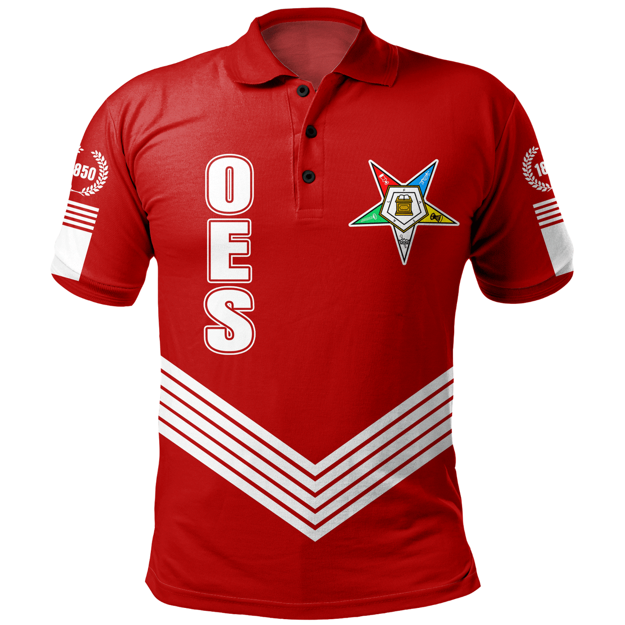 Order of the Eastern Star Polo Shirt Crest Greek Life