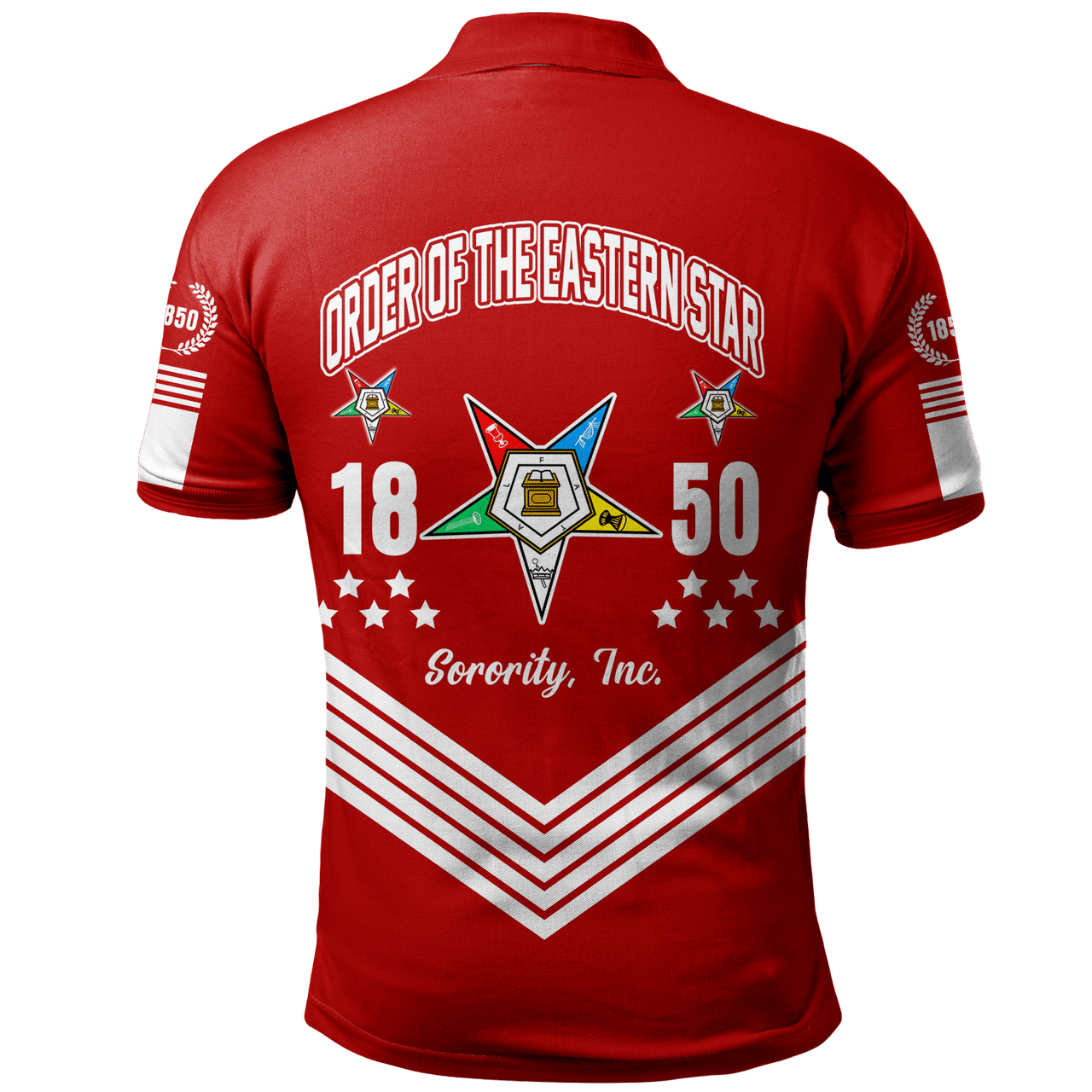 Order of the Eastern Star Polo Shirt Crest Greek Life