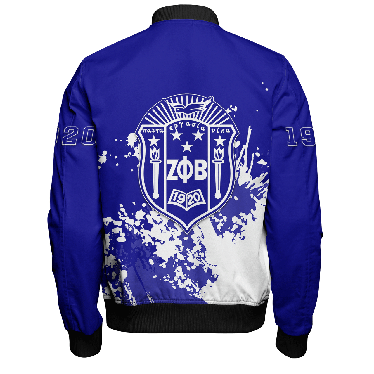 Zeta Phi Beta Zipper Bomber Jacket Spanit Style