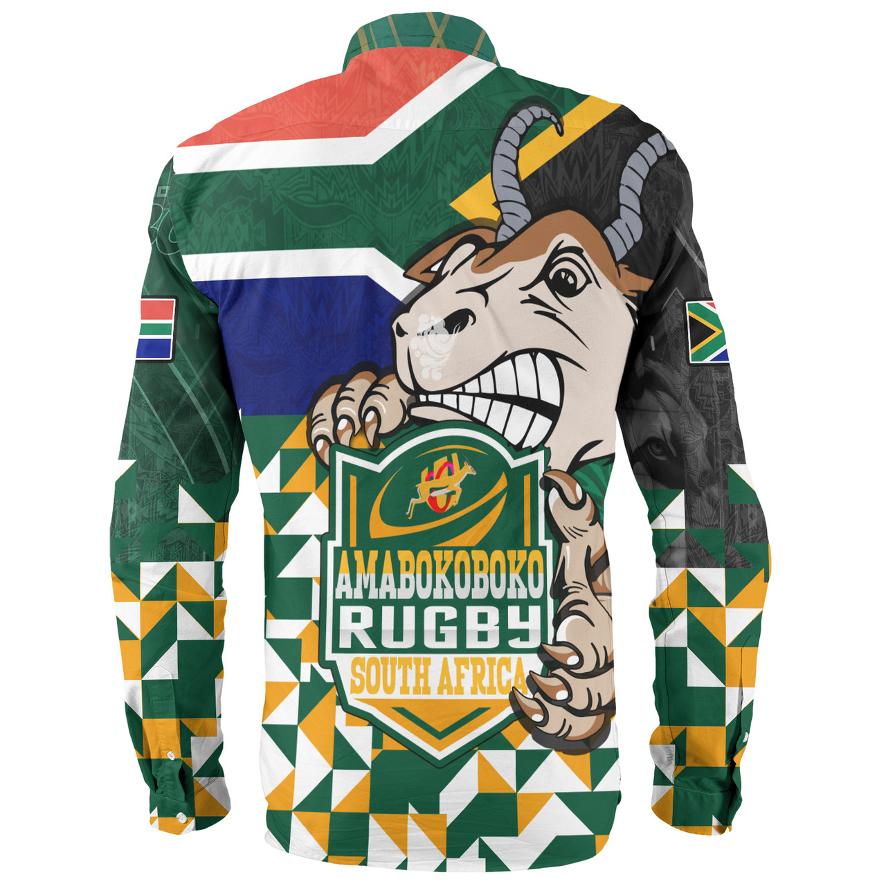 South Africa Long Sleeve Shirt Custom SA Rugby Springboks Pride 2023 ...