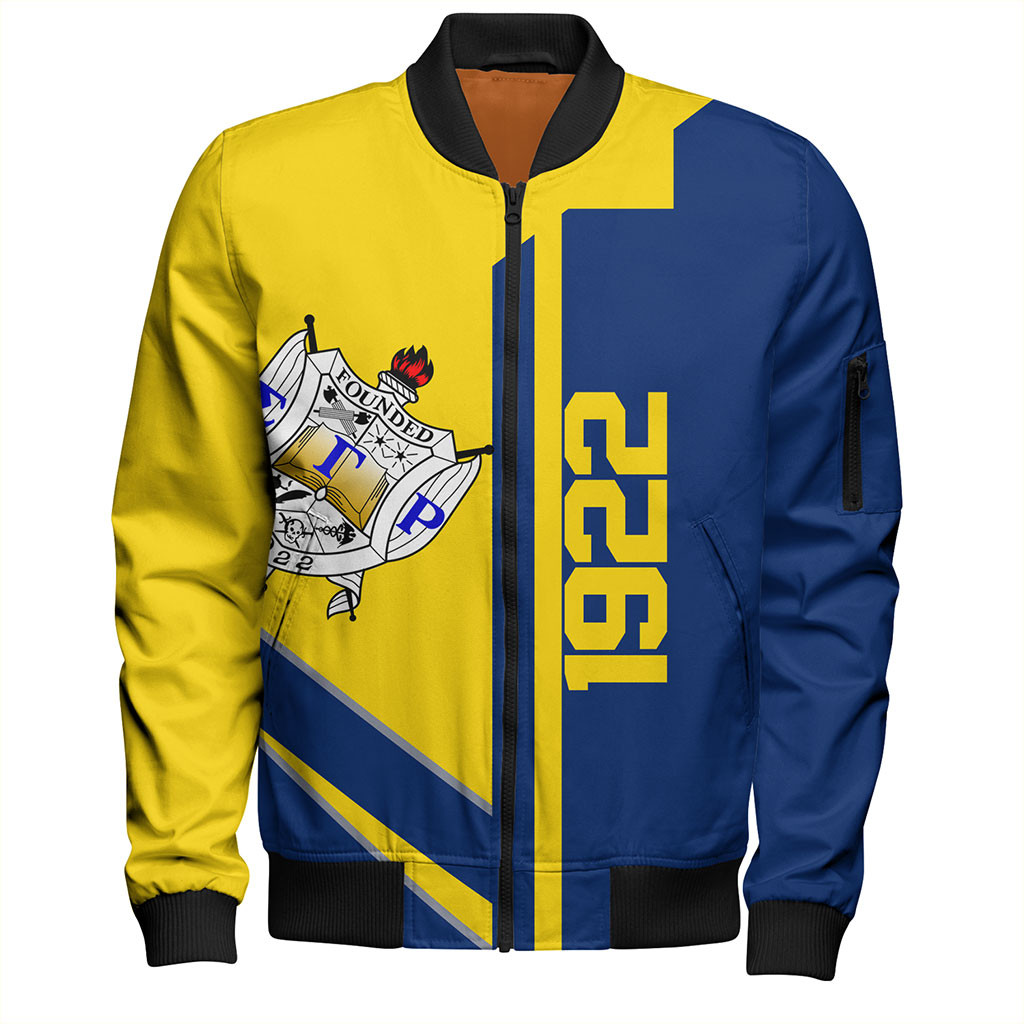 Sigma Gamma Rho Zipper Bomber Jacket Half Concept