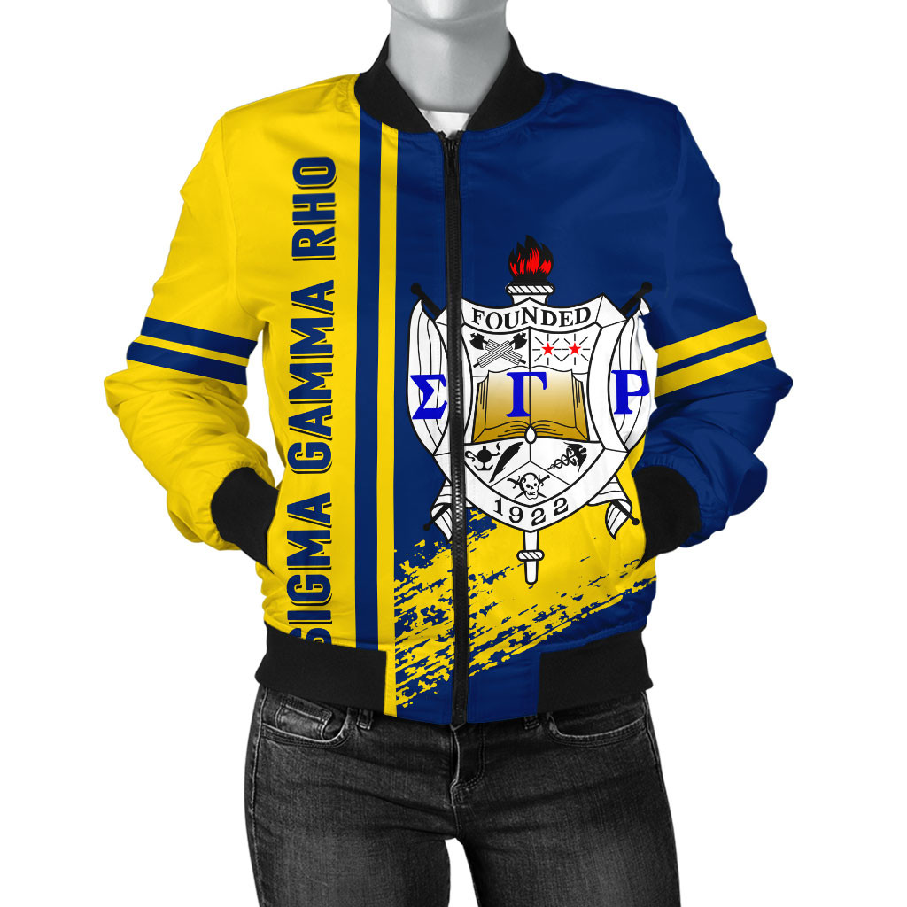 Sigma Gamma Rho Bomber Jacket Quater Style
