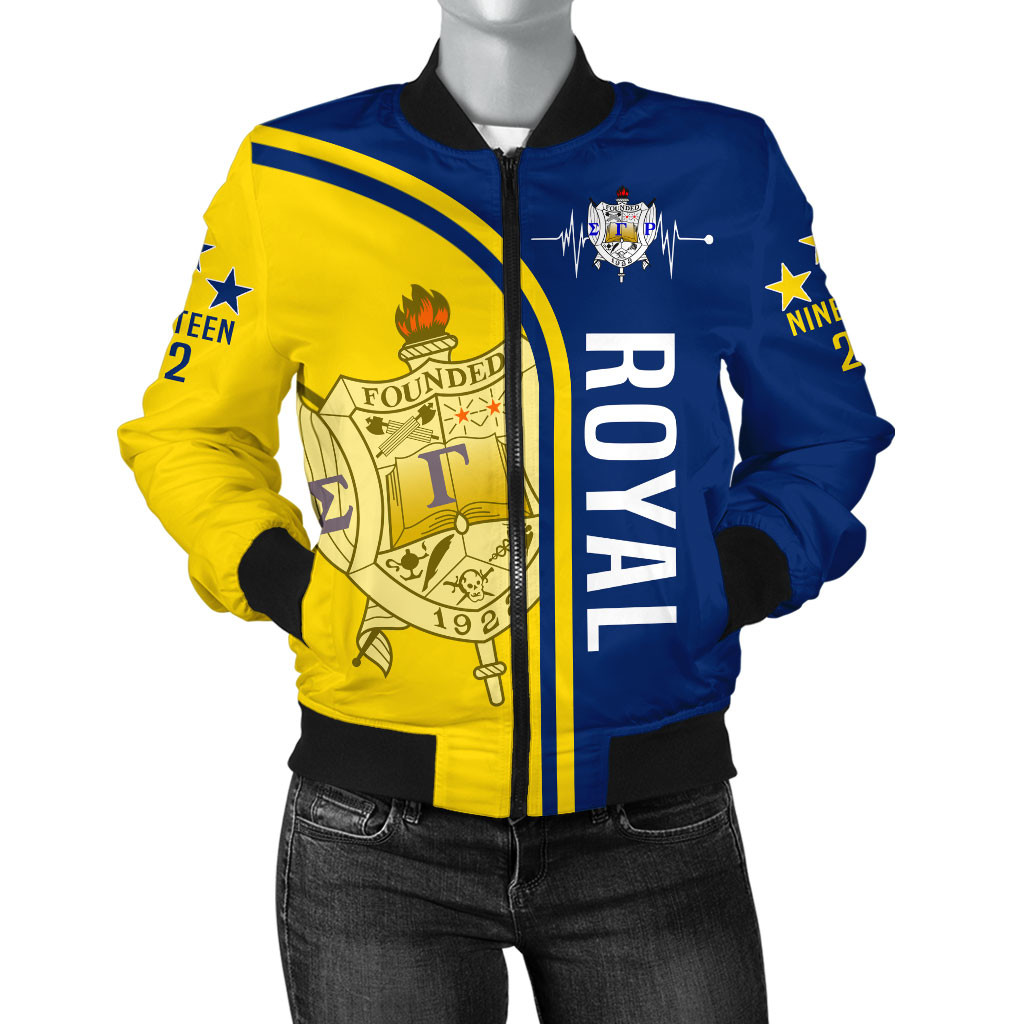 Sigma Gamma Rho Bomber Jacket Custom In My Heart