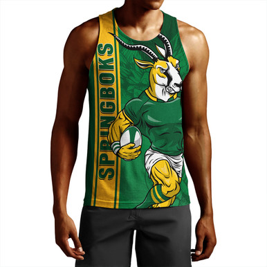 South Africa Tank Top Springboks Go Bokke Champions Style