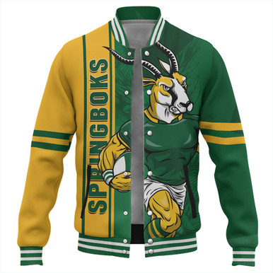 South Africa Baseball Jacket Springboks Champions Style