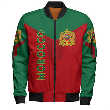 Morocco Zipper Bomber Jacket Arrow Style