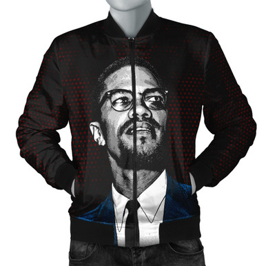 Black History Bomber Jacket Malcolm X
