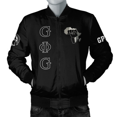 Groove Phi Groove Bomber Jacket Fraternity Map Africa