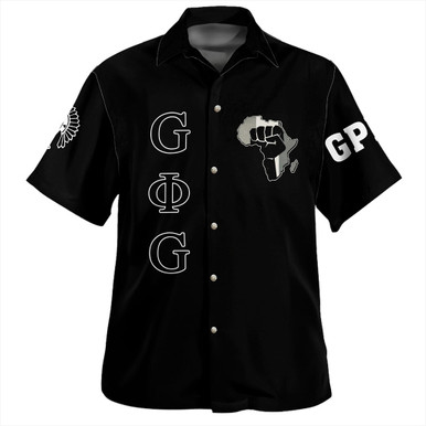 Groove Phi Groove Hawaiian Shirt Fraternity Map Africa
