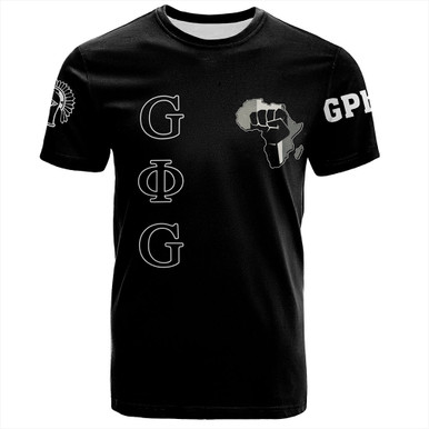 Groove Phi Groove T-Shirt Fraternity Map Africa