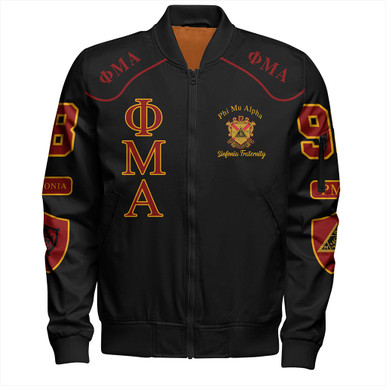 Phi Mu Alpha Sinfonia Zipper Bomber Jacket Fraternity