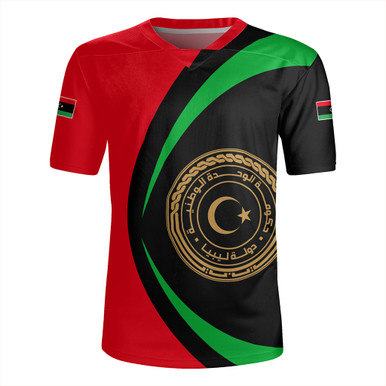 Libya Rugby Jersey Circle Style