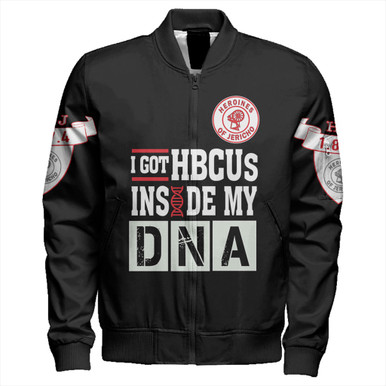 Heroines of Jericho Zipper Bomber Jacket HBCU Lns De My DNA