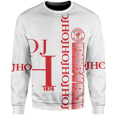 Heroines of Jericho Sweatshirt White HOJ Greek Life