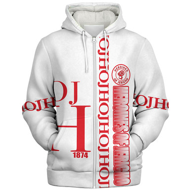 Heroines of Jericho Sherpa Hoodie White HOJ Greek Life