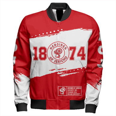 Heroines of Jericho Zipper Bomber Jacket Indiana University