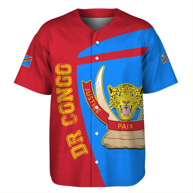 Democratic Republic Of The Congo Baseball Shirt Half Concept