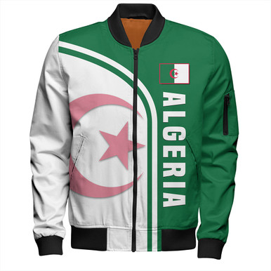 Algeria Zipper Bomber Jacket Custom In My Heart