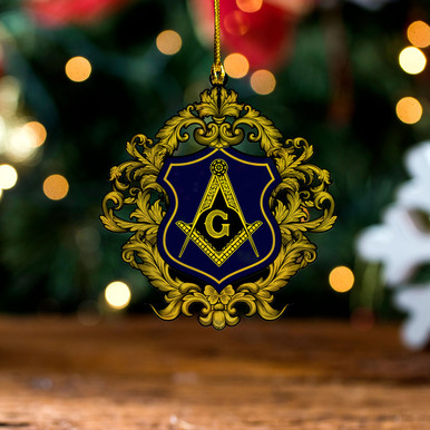 Freemasonry Acrylic And Wooden Ornament Masonic Royal Frame