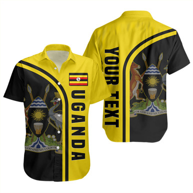 Uganda Short Sleeve Shirt Custom In My Heart