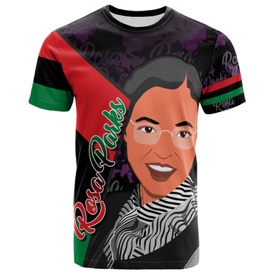 Black History Month T-Shirt - Rosa Parks Civil Rights Leader With Pan ...