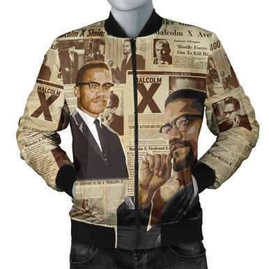 Black History Bomber Jacket Legacy of Malcolm X