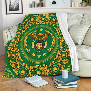 South Africa Blanket Royal Floral Frame
