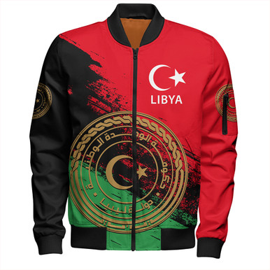 Libya Zipper Bomber Jacket Special Style