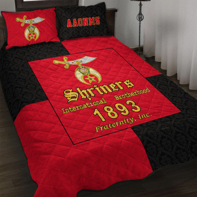 Shriners Quilt Bed Set Haft Concept Style