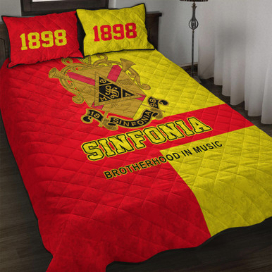 Phi Mu Alpha Sinfonia Quilt Bed Set Haft Style