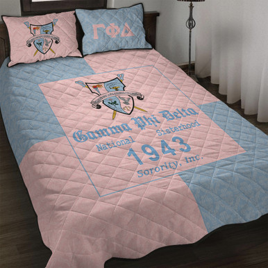 Gamma Phi Delta Quilt Bed Set Haft Concept Style