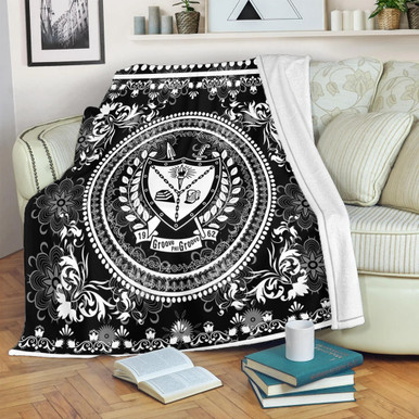 Groove Phi Groove Blanket Fraternity Floral Royal